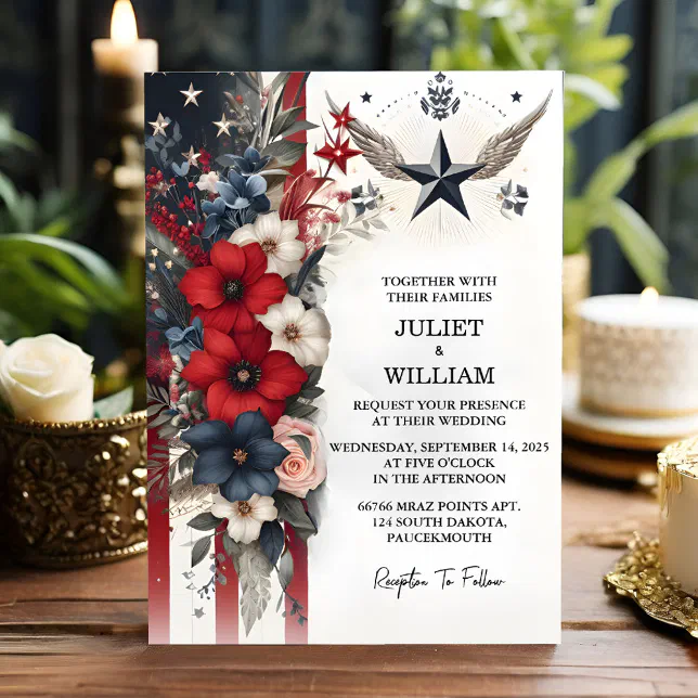 New Navy Army War Marine Tactical Military Wedding Invitation | Zazzle