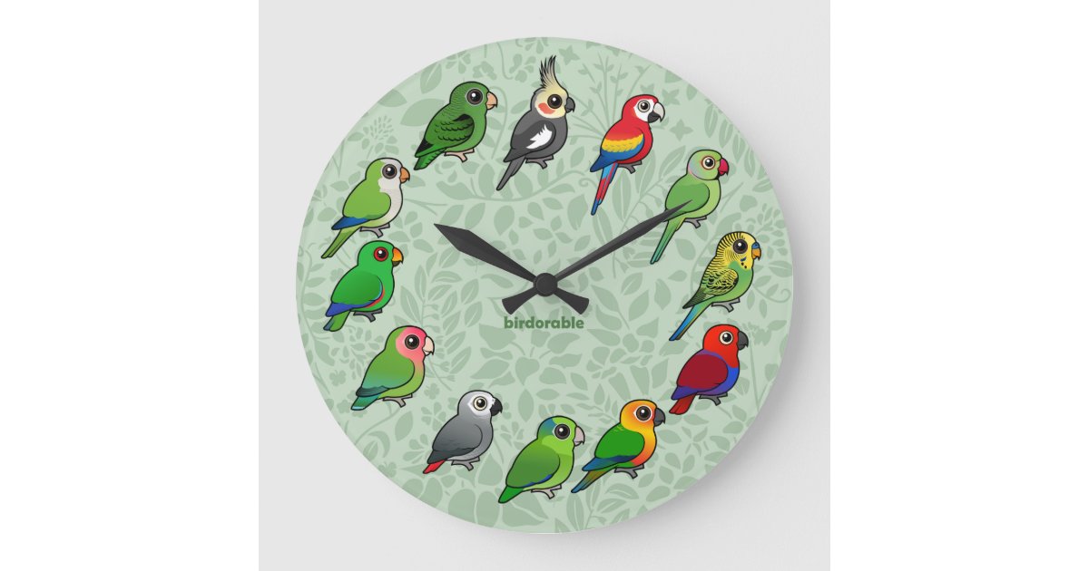 New Parrot Clock | Zazzle