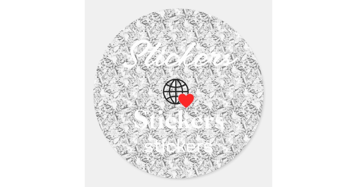 New personalise Text Logo Stickers | Zazzle