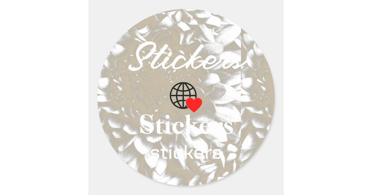 New personalise Text Logo Stickers | Zazzle