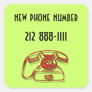 Phone Number Stickers | Zazzle.co.uk