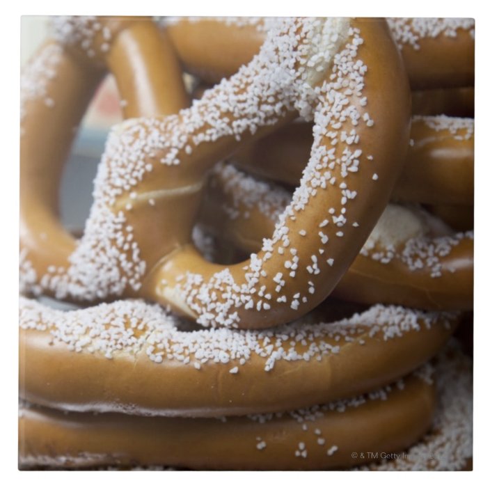 New York street vendor's huge pretzels for sale Tile | Zazzle.co.uk