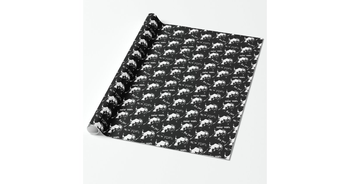 New York Wrapping Paper NYC Bull Souvenir Paper | Zazzle