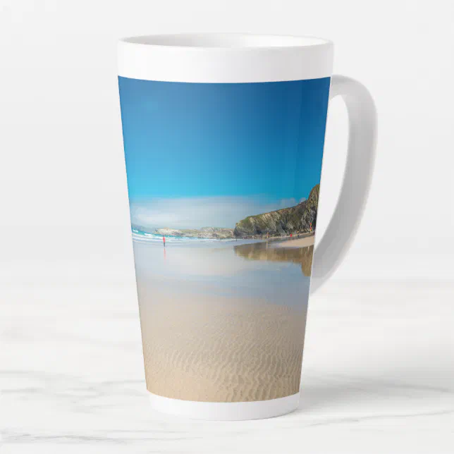 Newquay on the north Cornish Coast. England. UK. Latte Mug | Zazzle