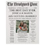 Newspaper Wedding Program Unique Programs Flyer | Zazzle