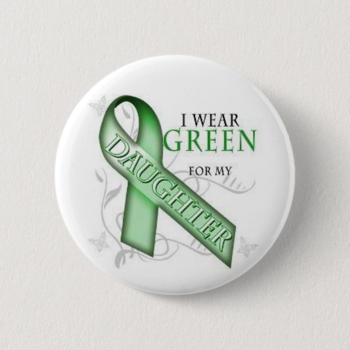 NF1, Neurofibromatosis Awareness - Green Ribbon 6 Cm Round Badge ...