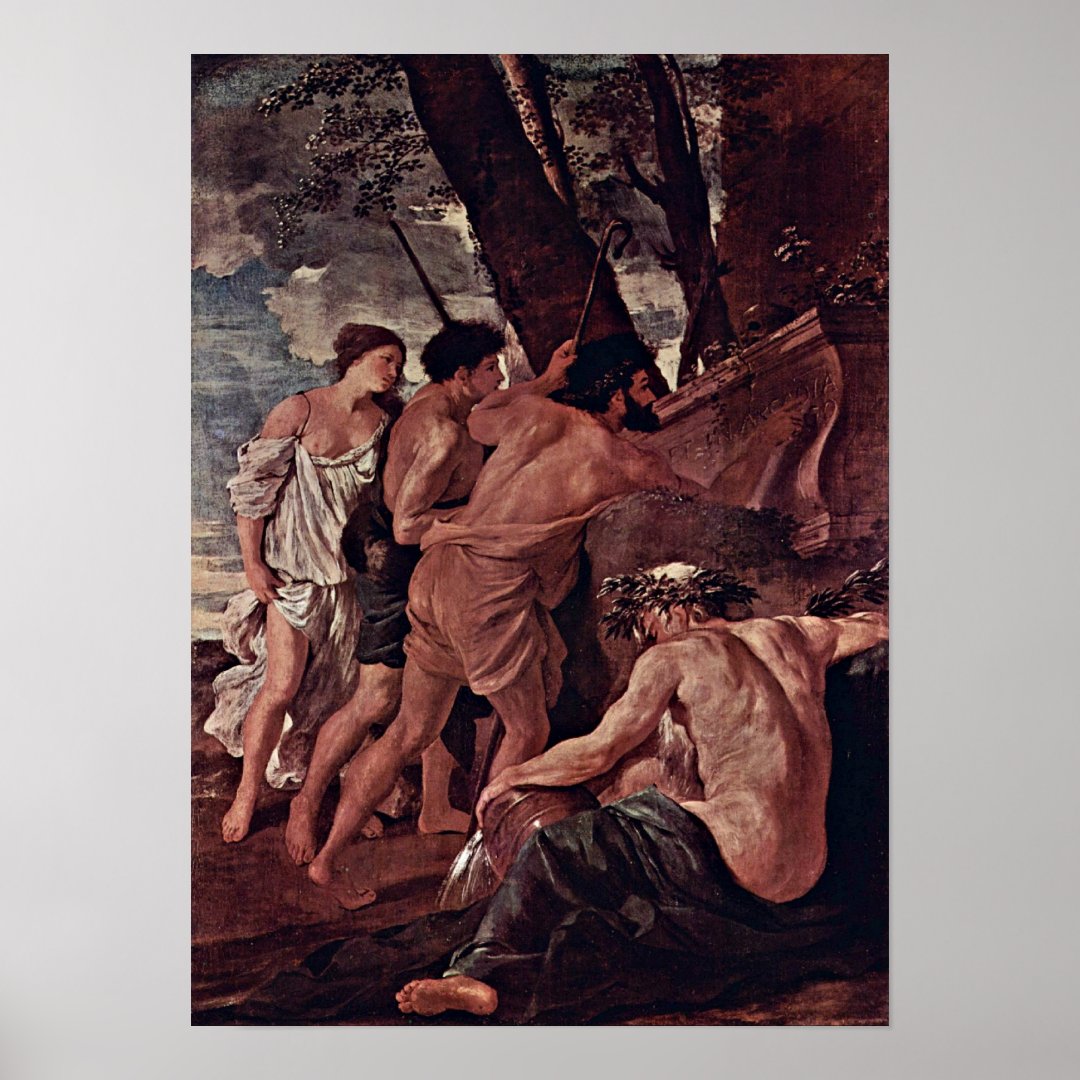 Nicolas Poussin - The Shepherds of Arcadia Poster | Zazzle