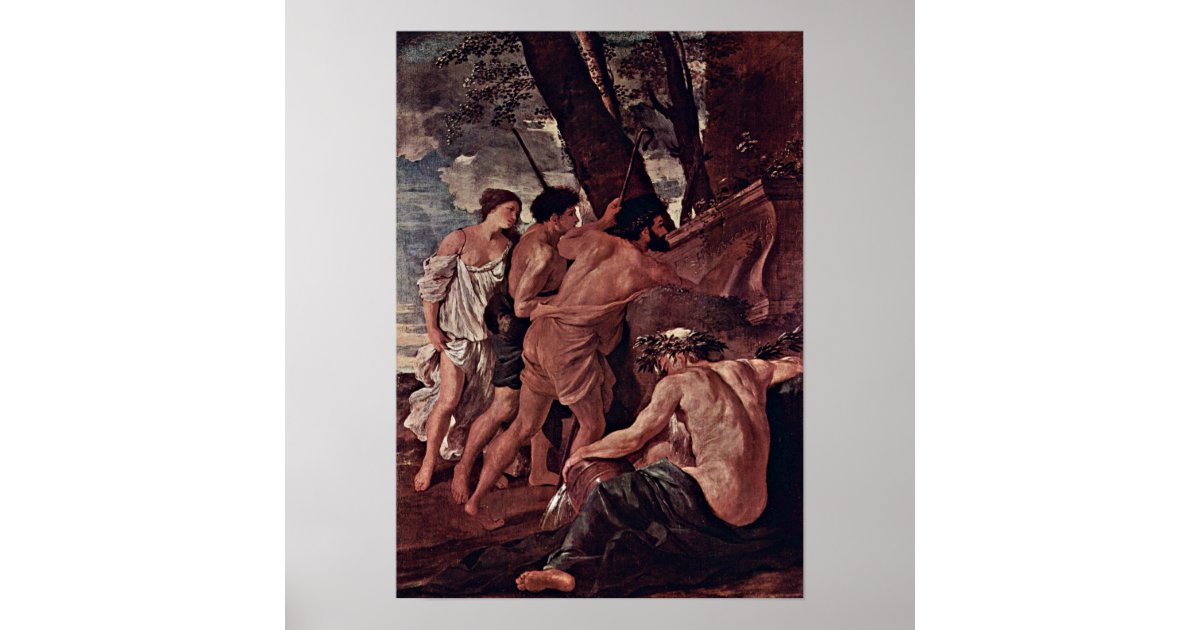 Nicolas Poussin - The Shepherds of Arcadia Poster | Zazzle