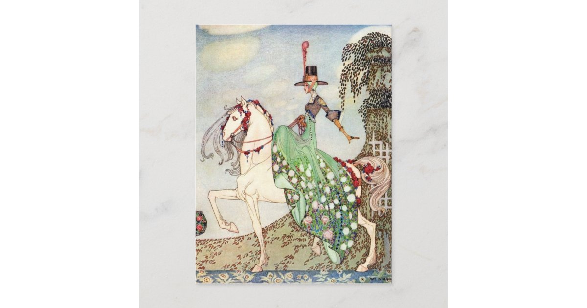 Nielsen's In Powder and Crinoline Postcard | Zazzle
