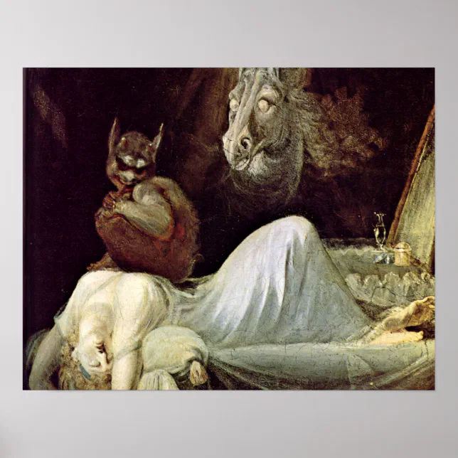 Nightmare by Henry Fuseli Poster | Zazzle