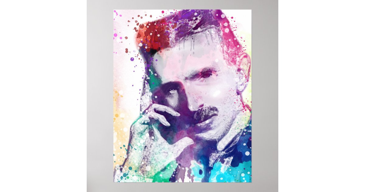 Nikola Tesla - Creative Genius Poster | Zazzle