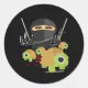Ninja and Turtles Classic Round Sticker | Zazzle