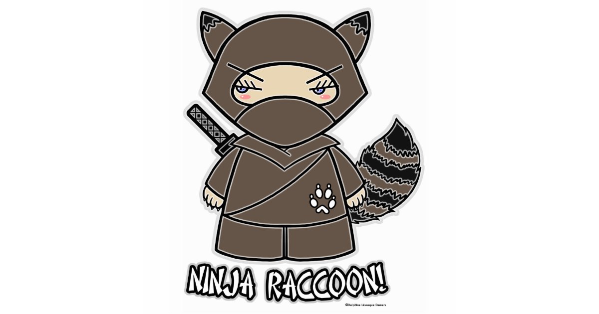 Ninja Racoon! Photo Sculpture | Zazzle