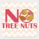 No Tree Nuts Food Allergy Alert Stickers | Zazzle