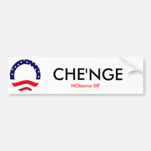 Nobama Che'nge Bumper Sticker | Zazzle