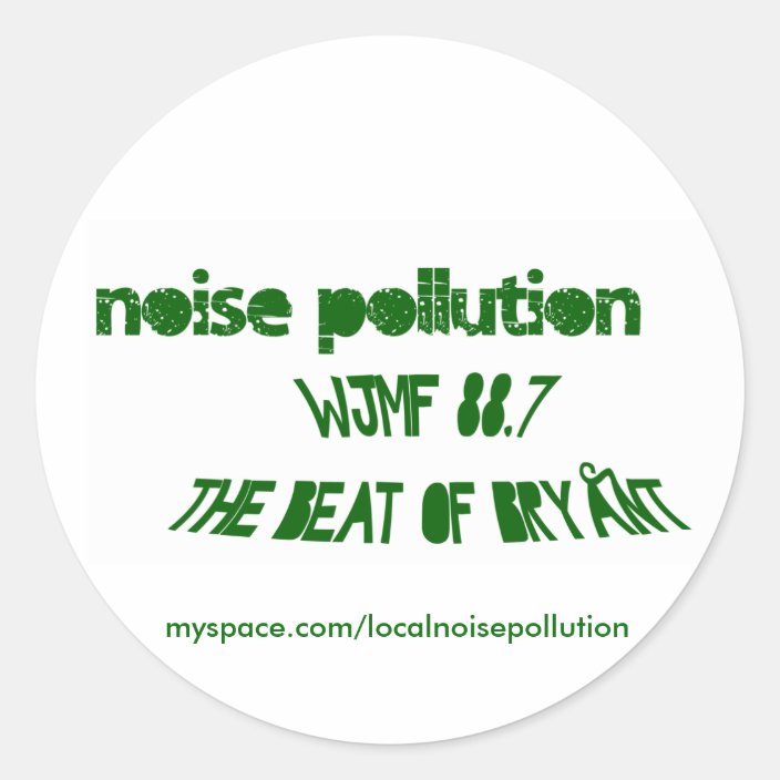 Noise Pollution Sticker | Zazzle.co.uk
