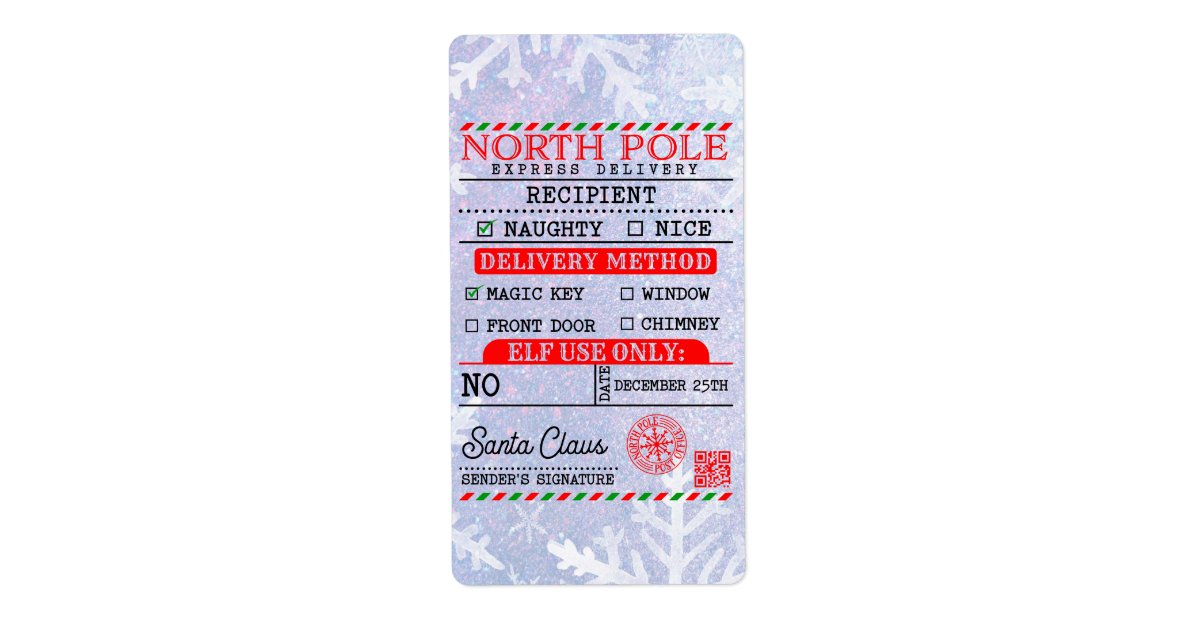 North Pole Express: Special Delivery Tag | Zazzle
