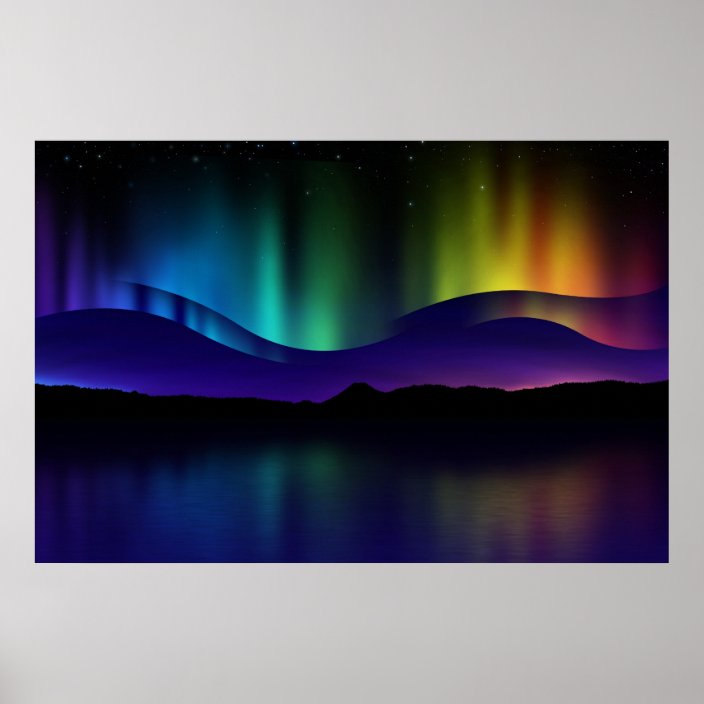 Northern Lights Poster | Zazzle.co.uk