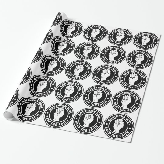 northern soul Logo black Wrapping Paper | Zazzle.co.uk