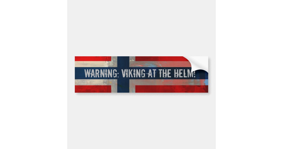 Norwegian Viking Bumper Sticker | Zazzle