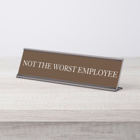 Funny Desk Name Plates | Zazzle UK