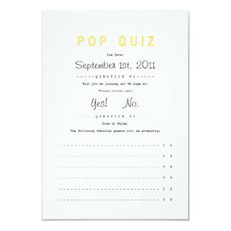 Quiz Invitations & Announcements | Zazzle.co.uk