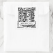 Nouveau Ex-Libris Bookplate Stickers | Zazzle
