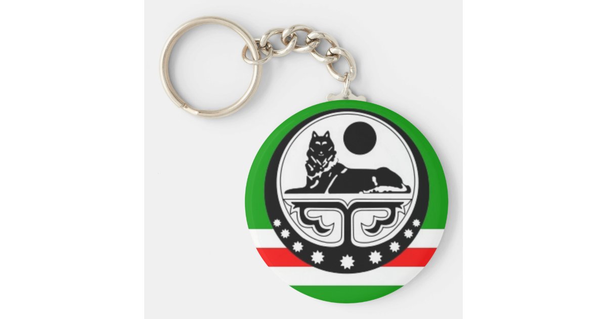 Noxchi chechen flag key ring | Zazzle.co.uk