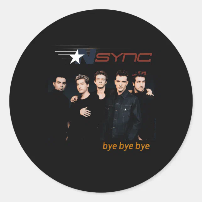 Nsync Official Bye Classic Round Sticker | Zazzle