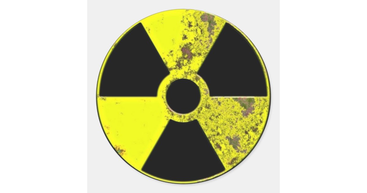 Nuclear Symbol Classic Round Sticker | Zazzle.co.uk