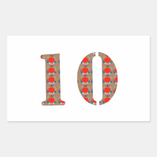 Number 10 Stickers | Zazzle.co.uk