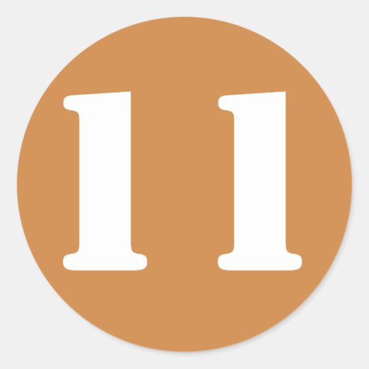 Eleven Stickers & Labels | Zazzle UK