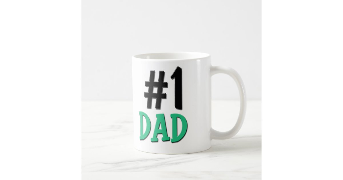 Number 1 Dad Coffee Mug | Zazzle
