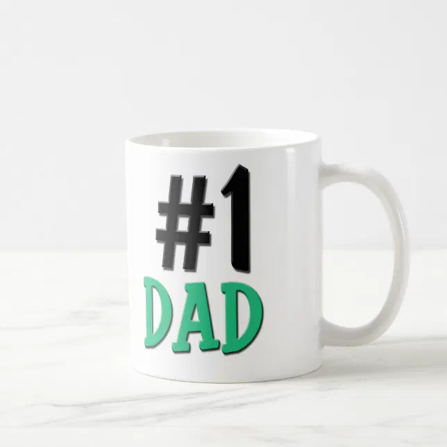 Number 1 Dad Coffee Mug | Zazzle
