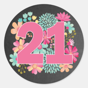 21st Birthday Stickers & Labels | Zazzle UK