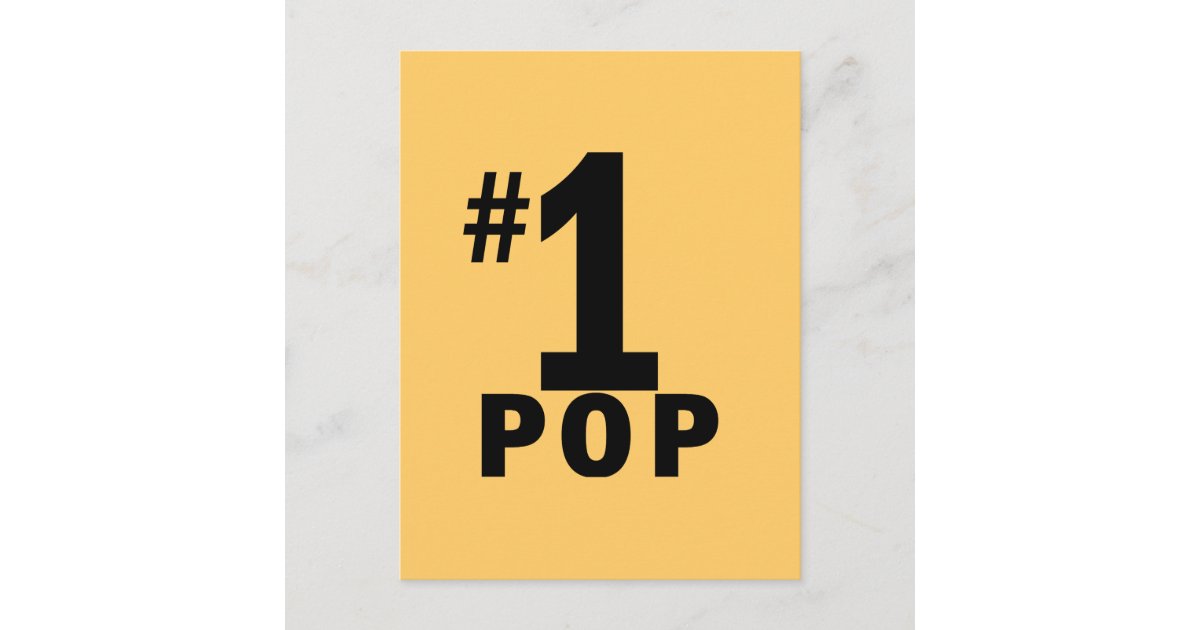Number One Pop Products Postcard | Zazzle