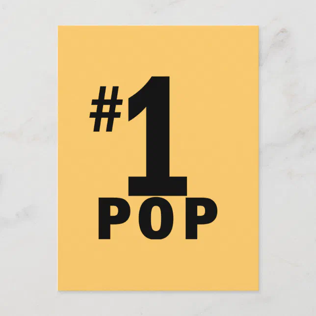 Number One Pop Products Postcard | Zazzle