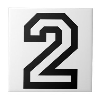 Number Two Ceramic Tiles | Zazzle.co.uk