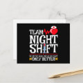 Nurse Appreciation Funny Team Night Shift Nurse Postcard | Zazzle