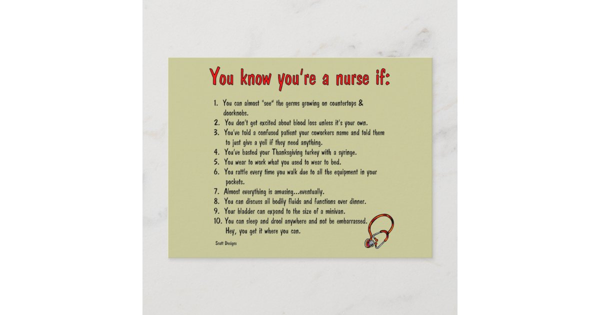 Nurse Postcard | Zazzle