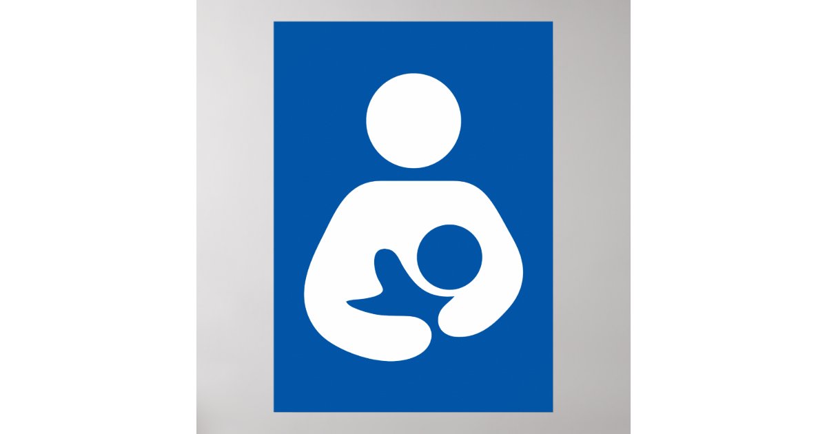 Nursing / Breastfeeding Symbol Poster | Zazzle