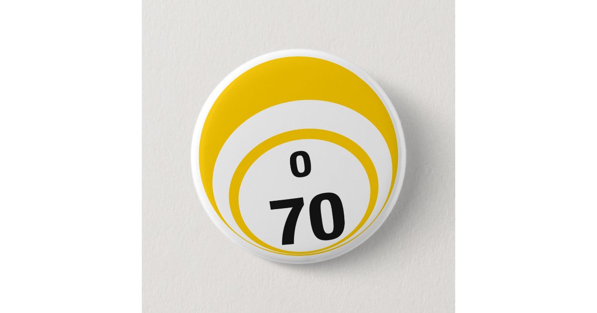 O70 Bingo Ball button | Zazzle
