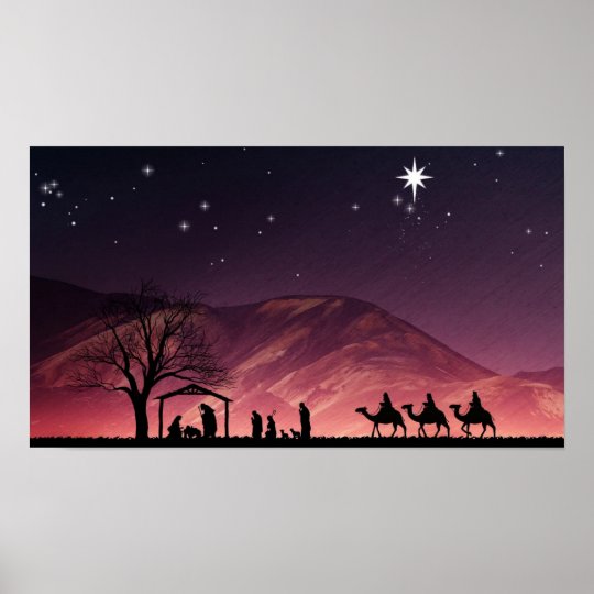 o little town of bethlehem poster | Zazzle.co.uk