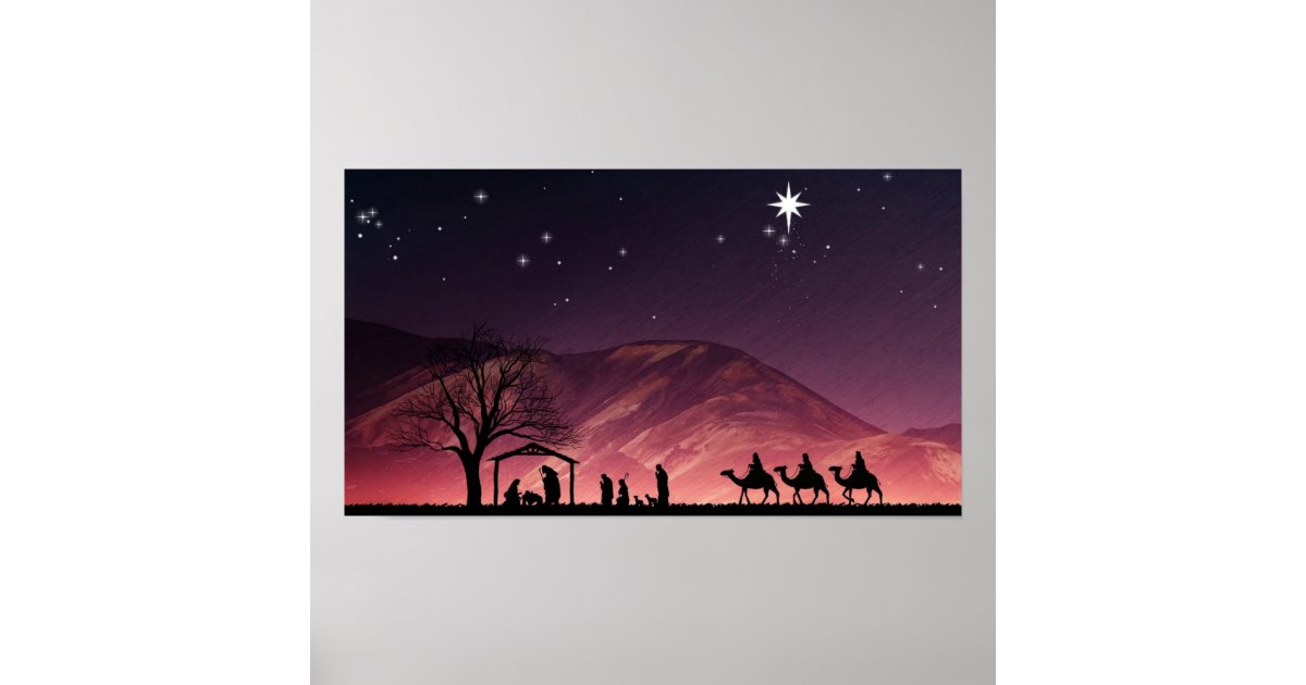 o little town of bethlehem poster | Zazzle