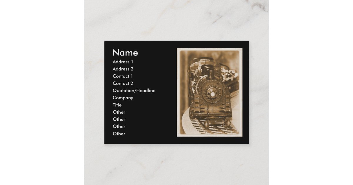 O Scale Lionel Model Train Business Card | Zazzle