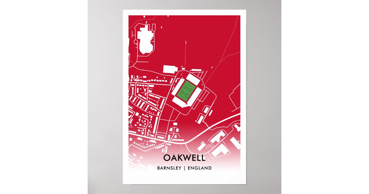 Oakwell Poster – Home of Barnsley Poster | Zazzle