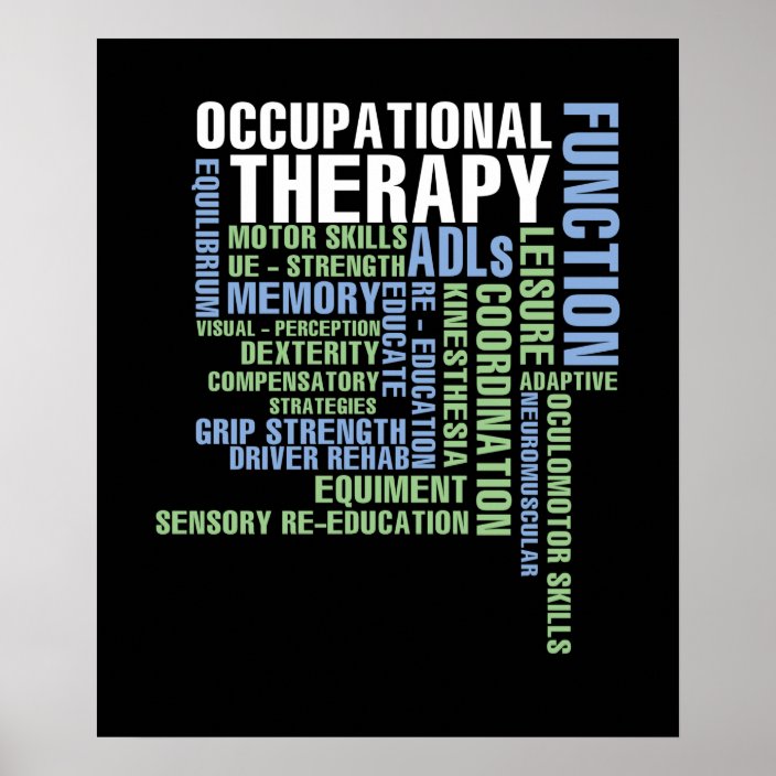 Occupational Therapy for OT Month Poster | Zazzle.co.uk