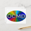 OCMD - Ocean City Maryland Oval Logo Postcard | Zazzle