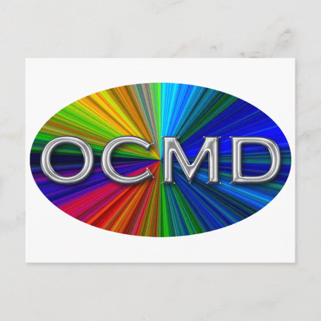 OCMD - Ocean City Maryland Oval Logo Postcard | Zazzle