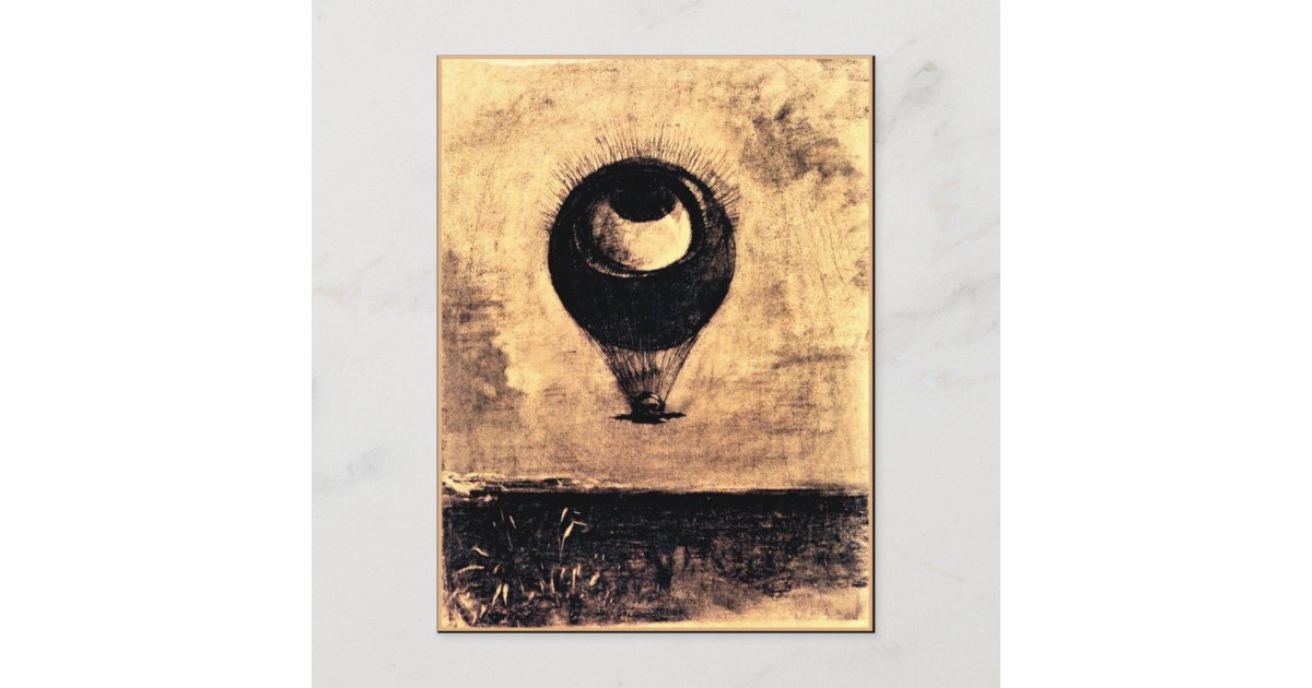Odilon Redon - Eye Balloon Postcard | Zazzle
